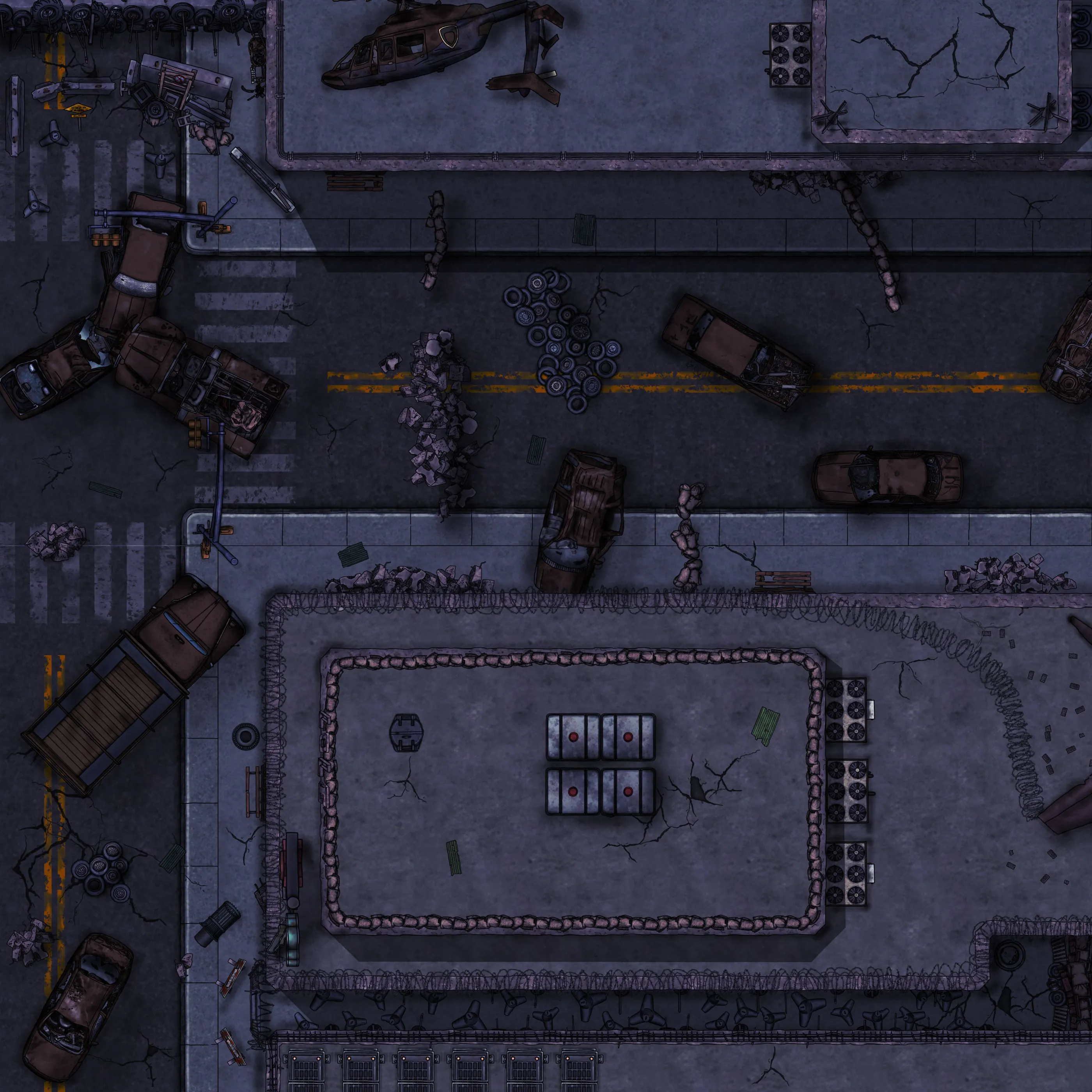 PeaPu's Assets: Post-Apocalypse Exteriors 01a — Overgrown Streets ...