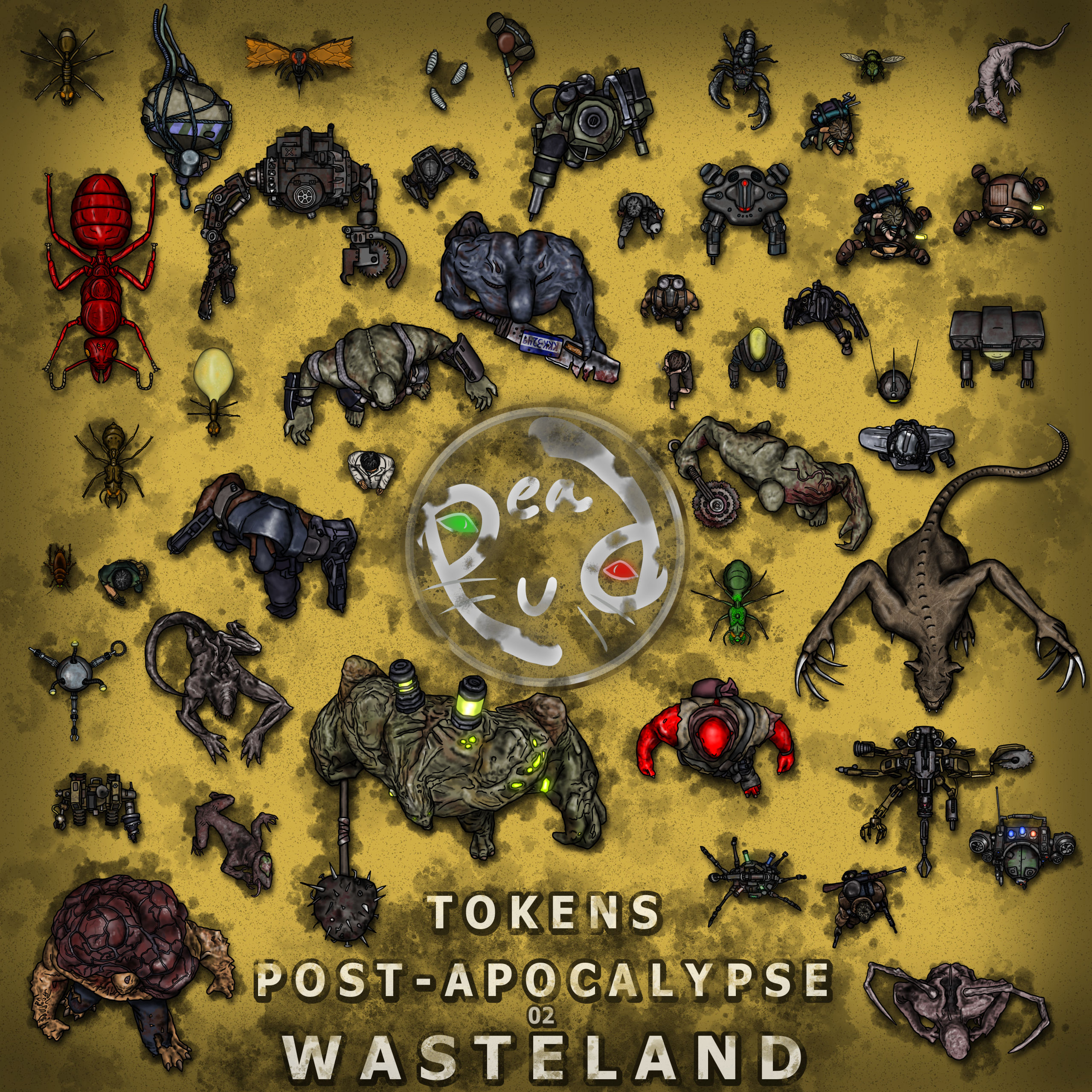 PeaPu's Tokens: Post-Apocalypse 02 — Wastelands | Roll20 Marketplace ...